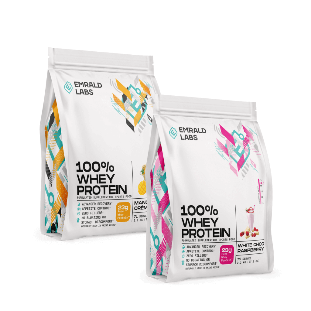 100% Whey Protein | 900g Twin Pack – Emrald Labs